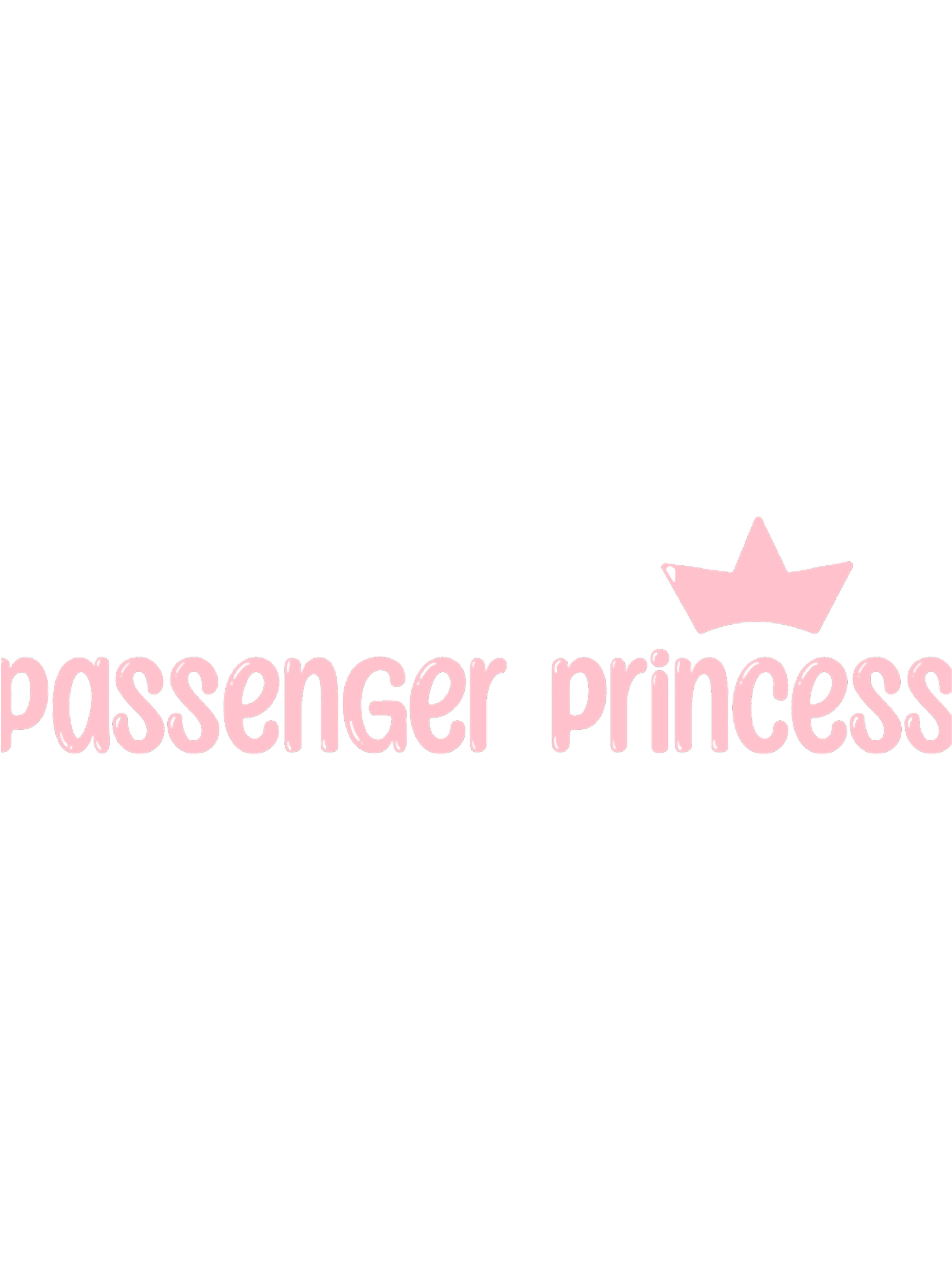 Passenger Princess Cute Lovers Car Decal | Inspire Uplift