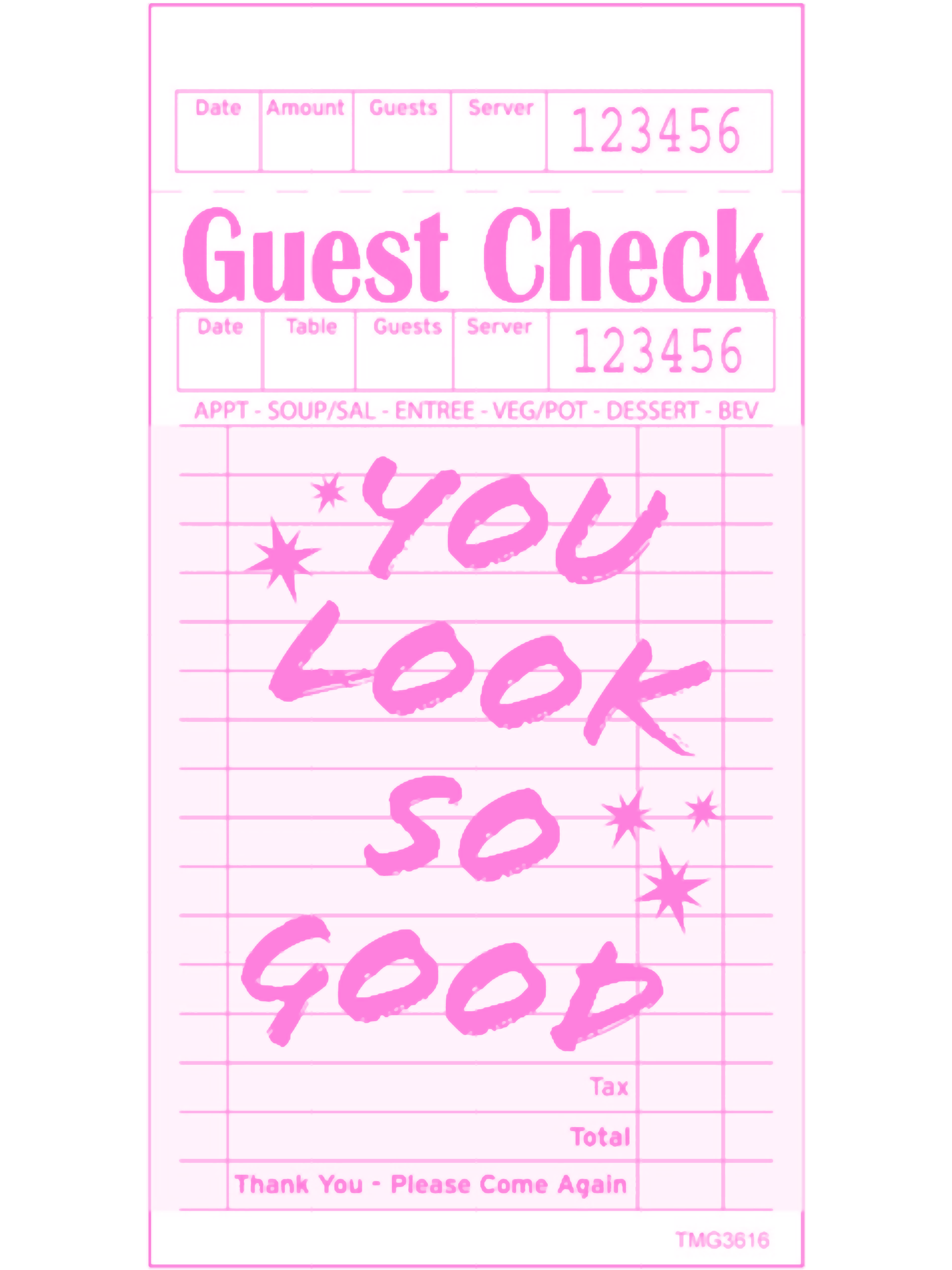 Guest Check You Look So Good | Inspire Uplift