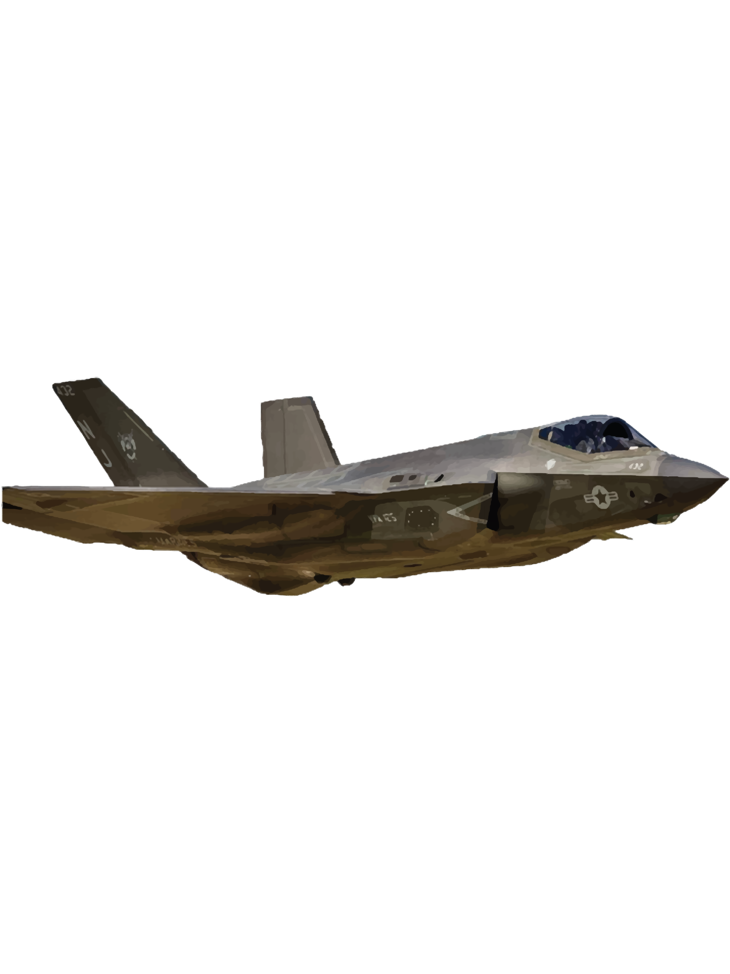Lockheed Martin F 35 Lightning Fighter Jet side view US Air - Inspire ...