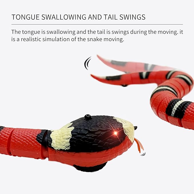 USB Rechargeable Smart Sensing Snake Toy For Cats | Inspire Uplift