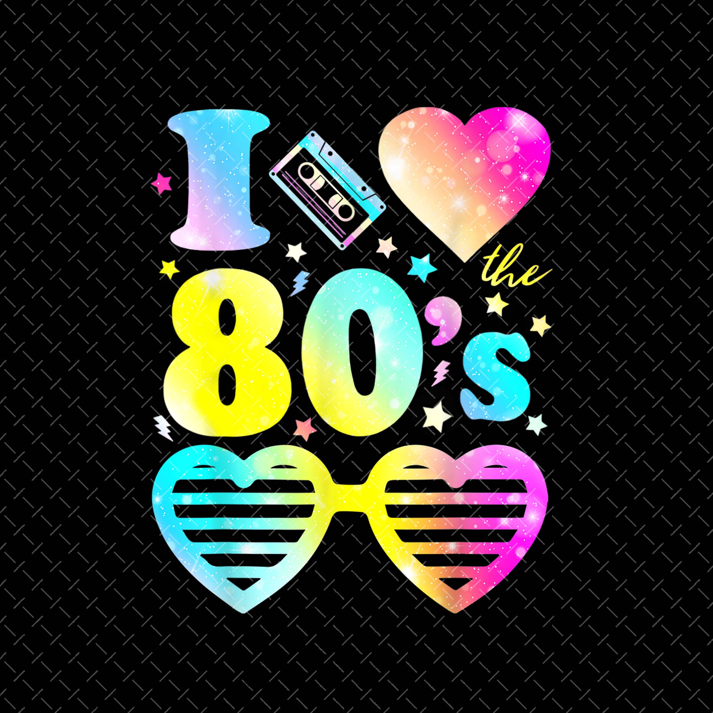 I Love The 80s png, 80s Retro png, 80s Party png, Birthday 1 | Inspire ...