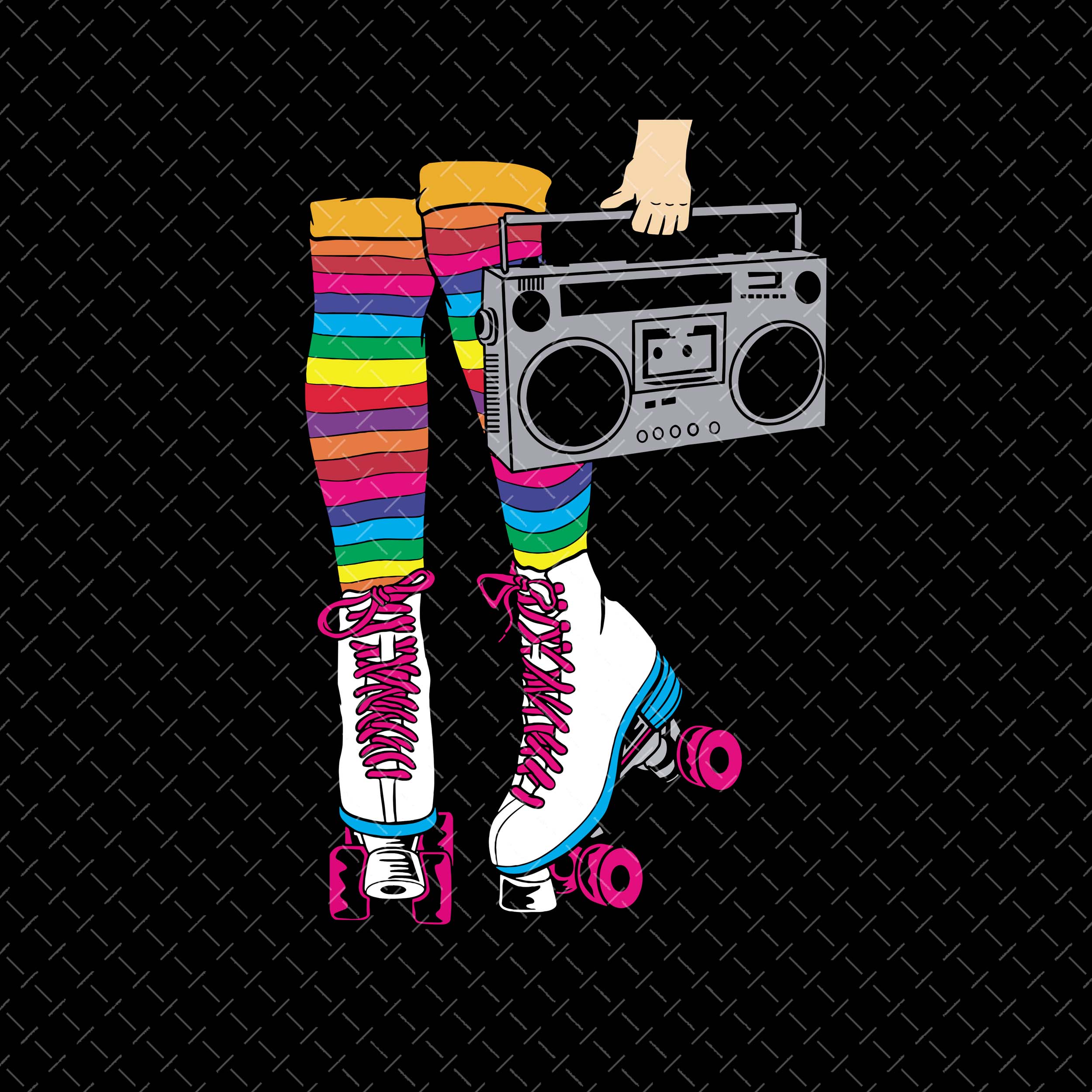 Retro Rollerskates svg, 80s Retro svg, 80s Party svg, Birthd | Inspire ...