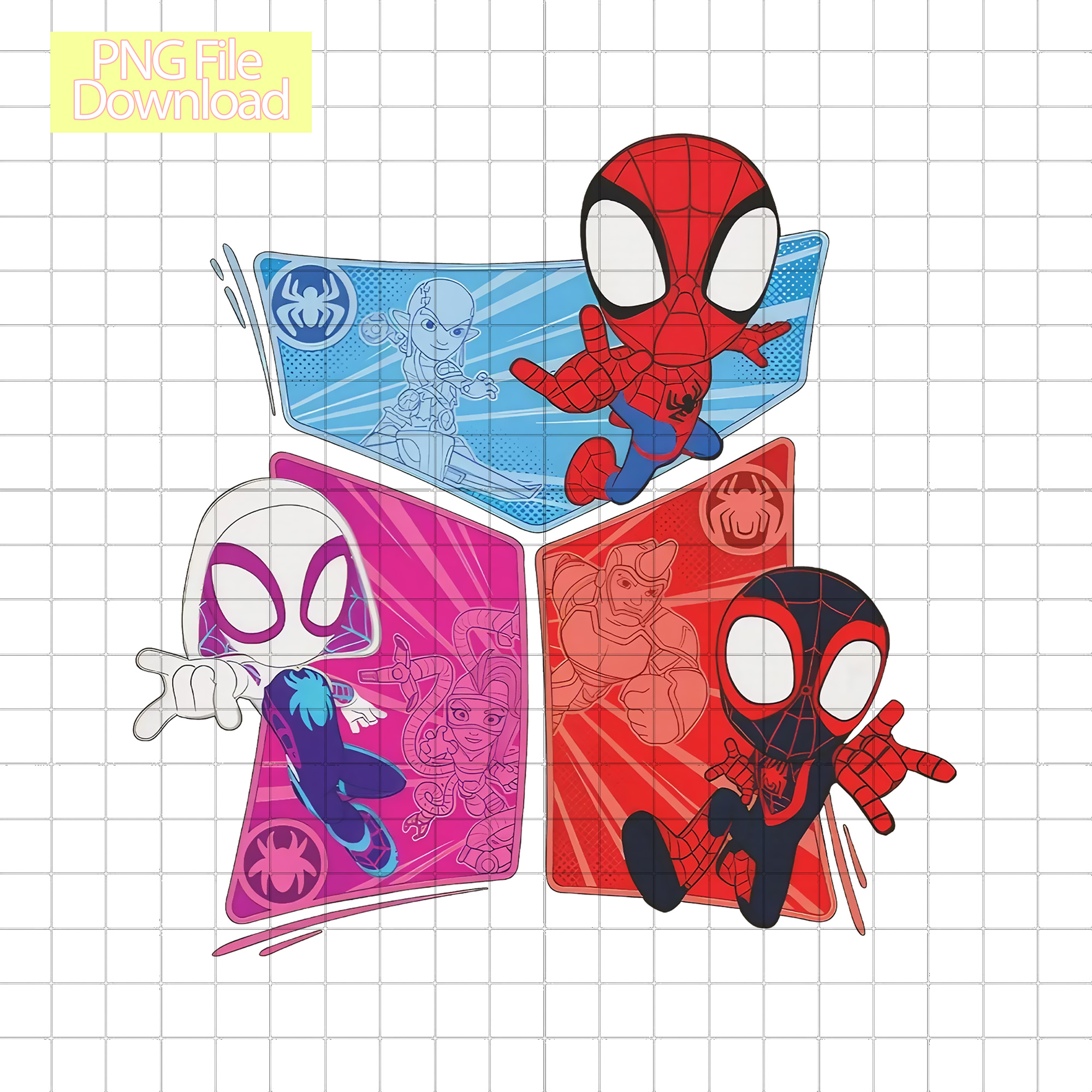 Marvel Spidey and His Amazing Friends Heroes and Foes Design | Inspire ...