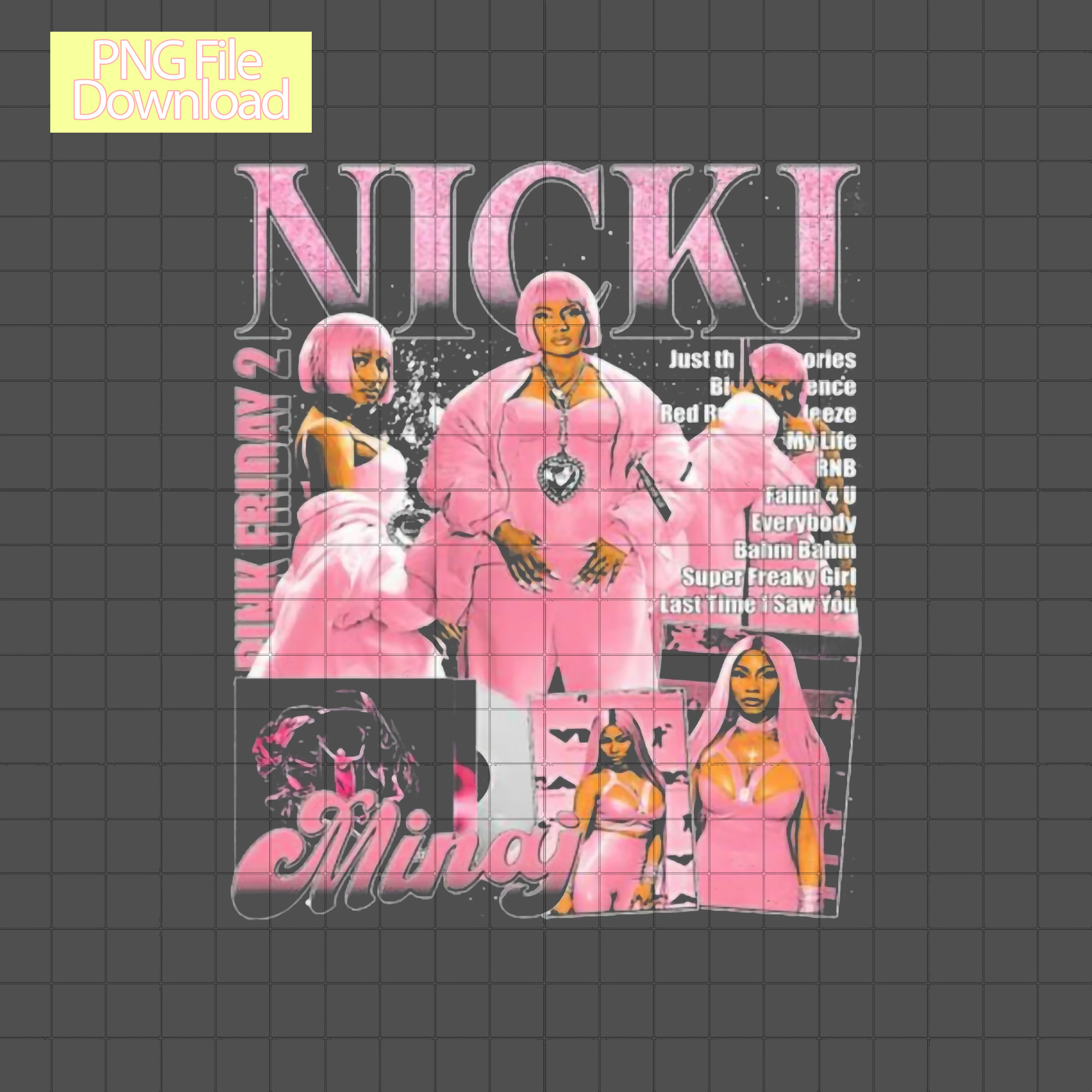 Retro Nicki Lewinsky Airbrush Style Trendy Nicki Minaj Fan P | Inspire ...