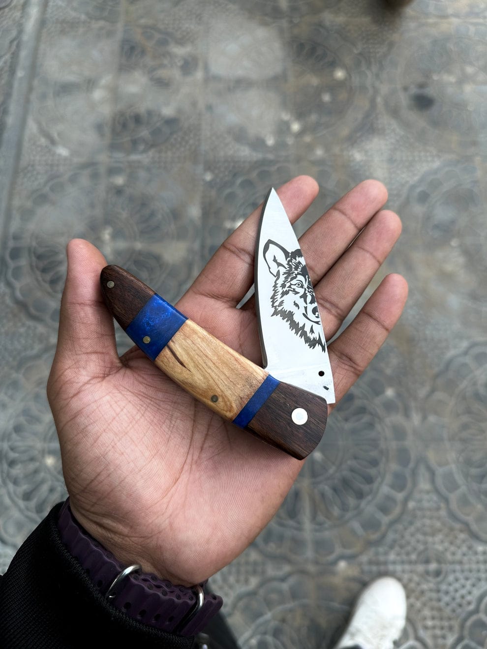 Handmade Folding Pocket Knife -Handmade Gift Knife Evergreen | Inspire ...