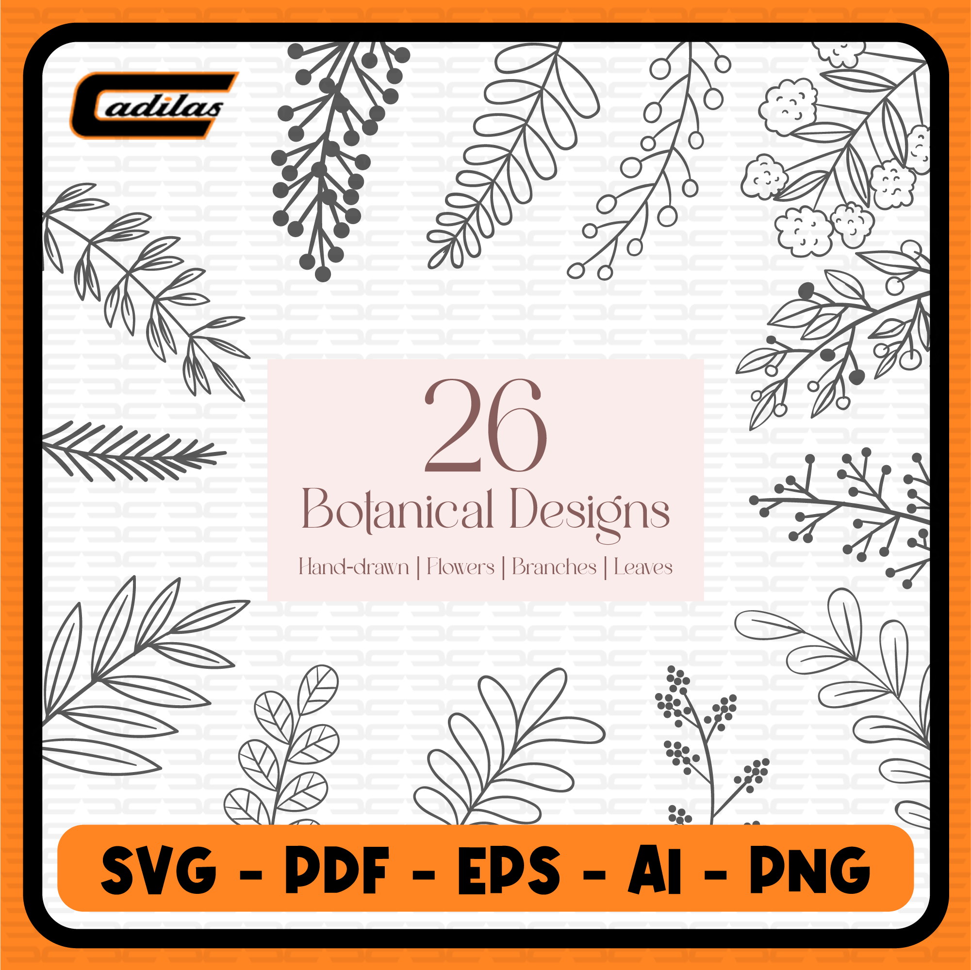 68 Botanical Svg Bundle | Floral svg |Flower Svg |Botanical | Inspire ...