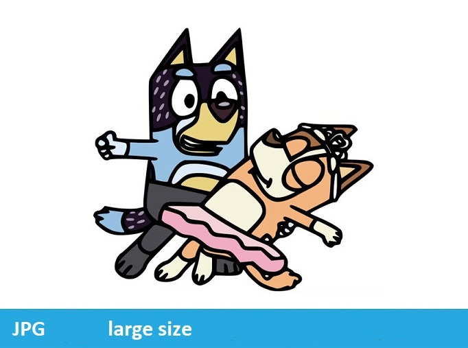 Mom and Dad Dance Bluey jpeg image Cartoon Digital File | Inspire Uplift