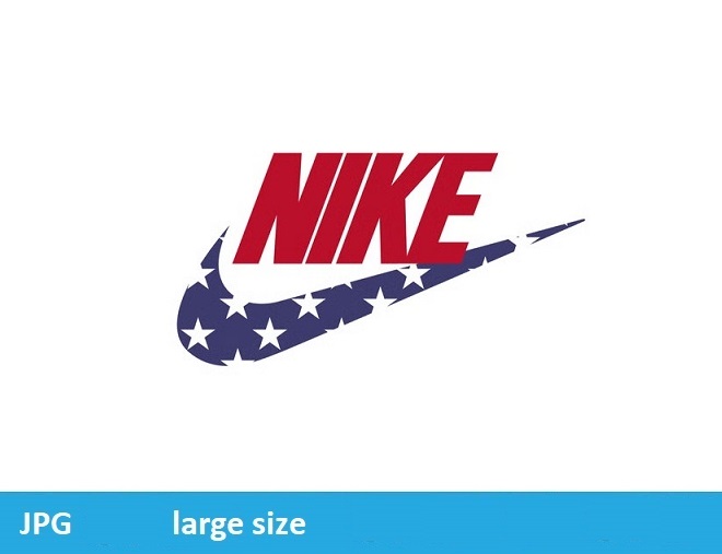 Nike Flag American jpeg image Cartoon Digital File | Inspire Uplift