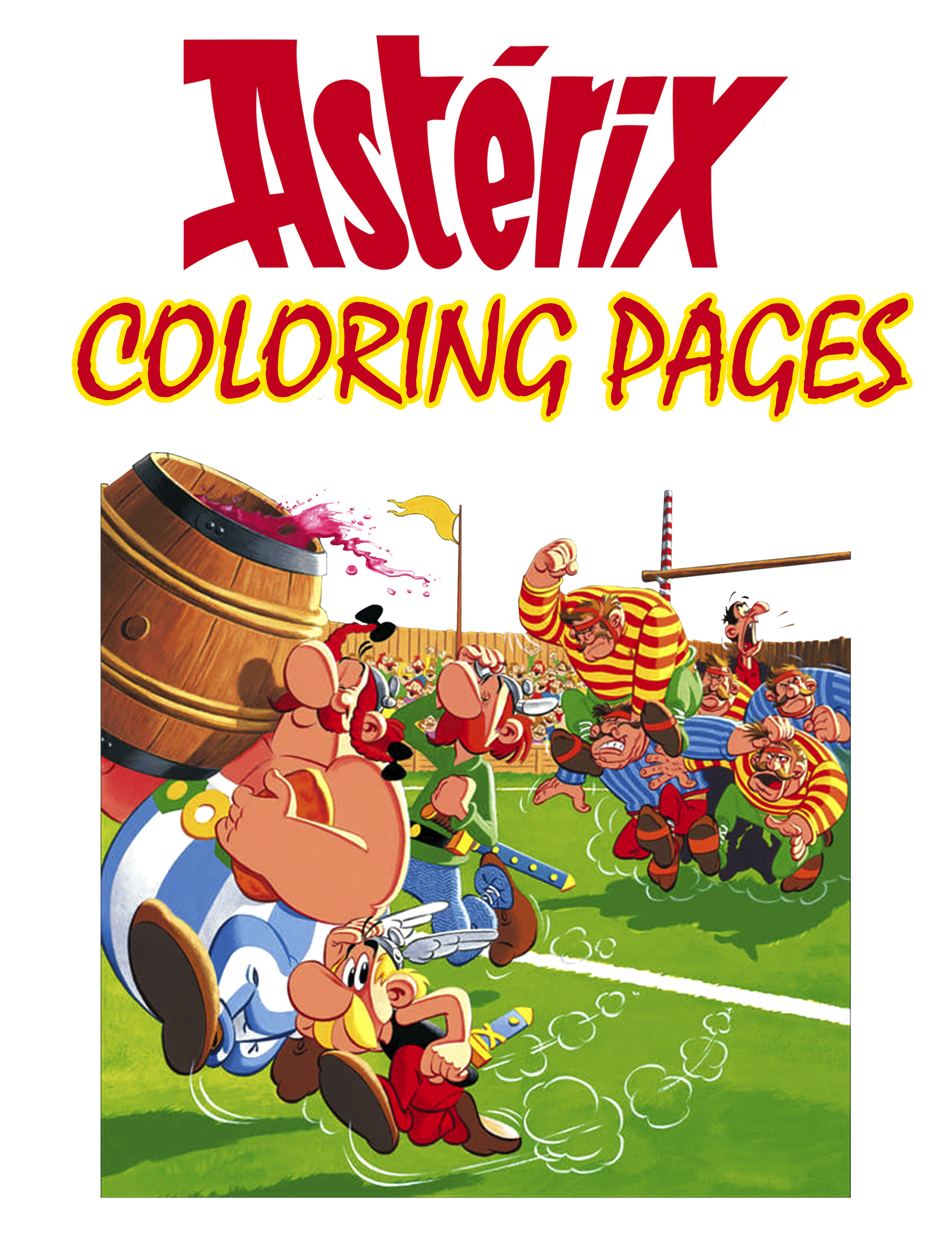 20 pages Asterix coloring-cartoon coloring book for kids -co | Inspire ...