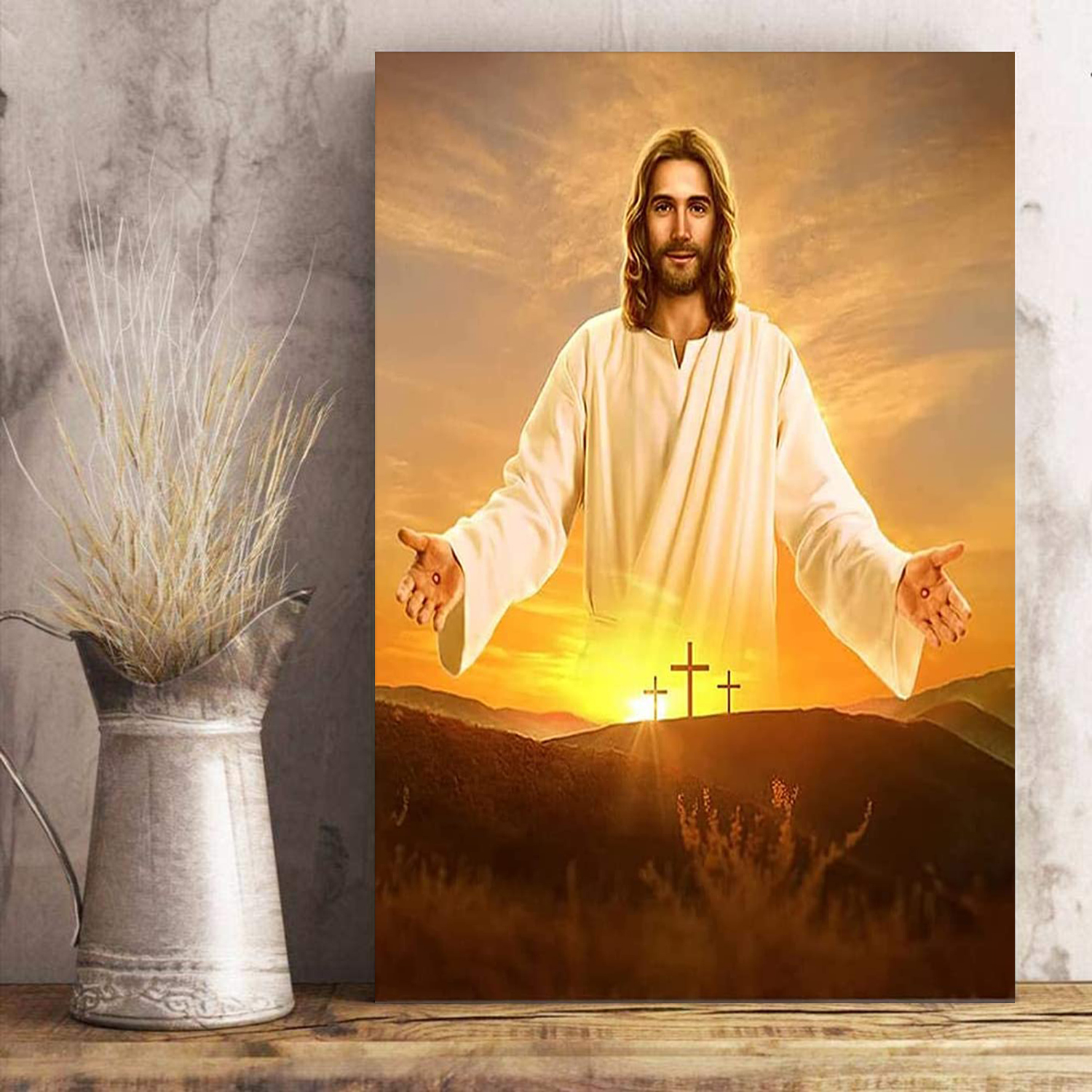 Jesus Christ Poster - Jesus Canvas - Christian Gift - Jesus - Inspire ...