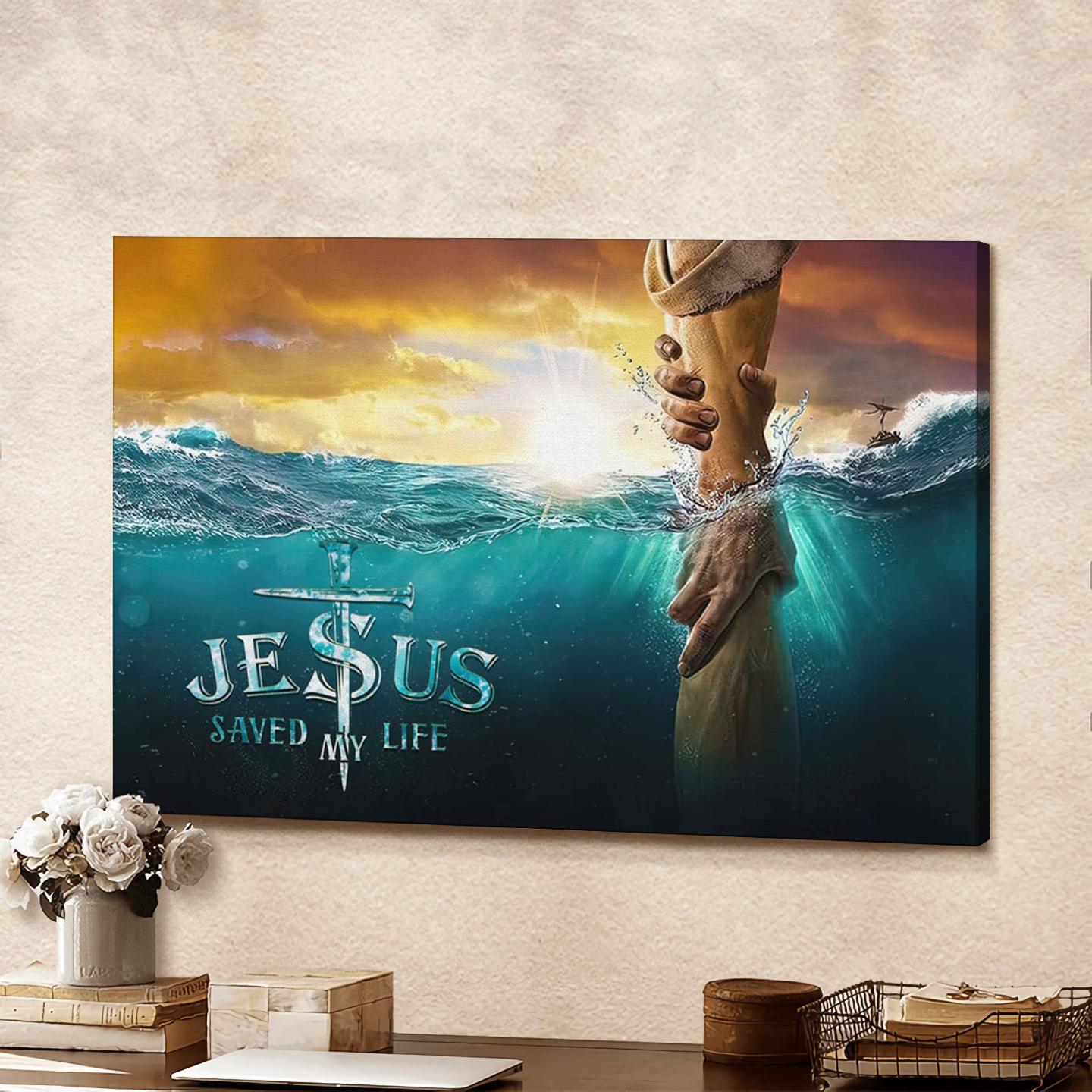 Jesus saved my life Jesus reaching out his hand - Jesus Canv | Inspire ...