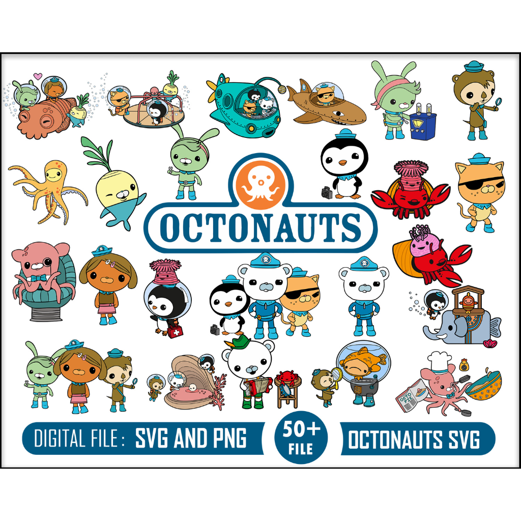 50 Octonauts Svg Bundle, Octonauts Svg, Octonauts Vector, Oc - Inspire ...