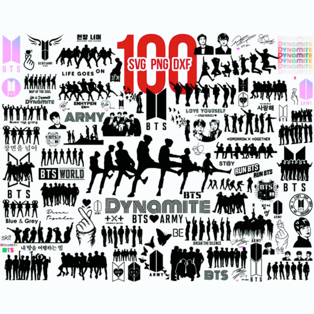 BTS Svg Bundle, BTS svg, Bundle Bts svg, KPop svg files for - Inspire ...