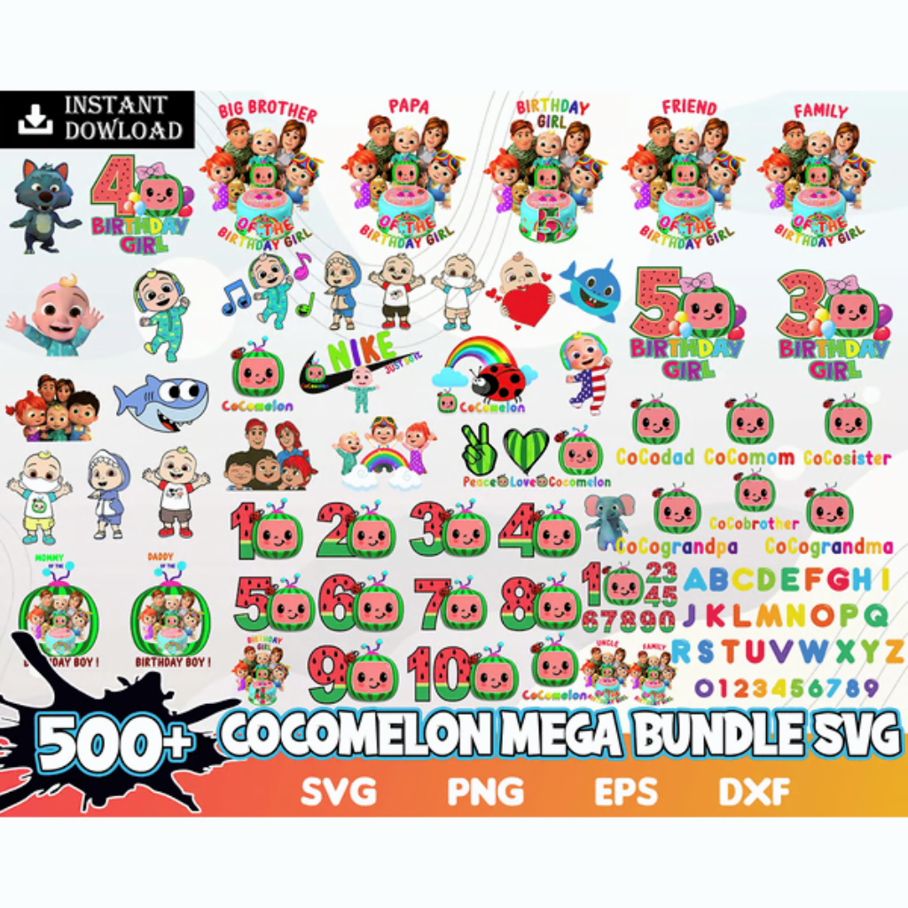 Mega Cocomelon Svg Bundle Cocomelon Clipart Cocomelon Party | Inspire ...