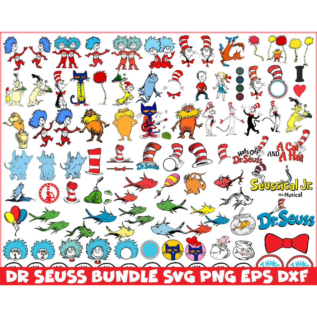 Dr Seuss Svg Bundle, Funny Dr Seuss Quote Svg bundle, Dr Seu - Inspire ...