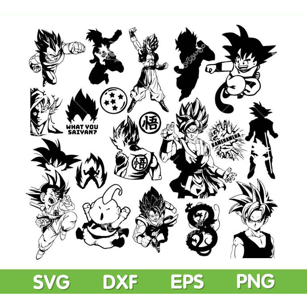 Files Dragon Ball SVG Bundle, Dragon Ball Z SVG, Goku PNG, D | Inspire ...