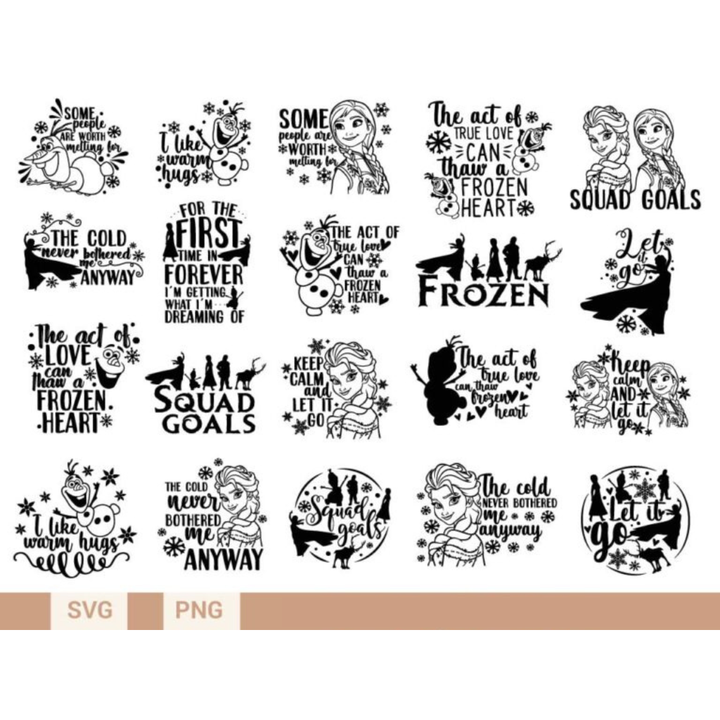 Frozen SVG, Frozen Svg Bundle, Anna Svg, Olaf Svg, Frozen Si | Inspire ...