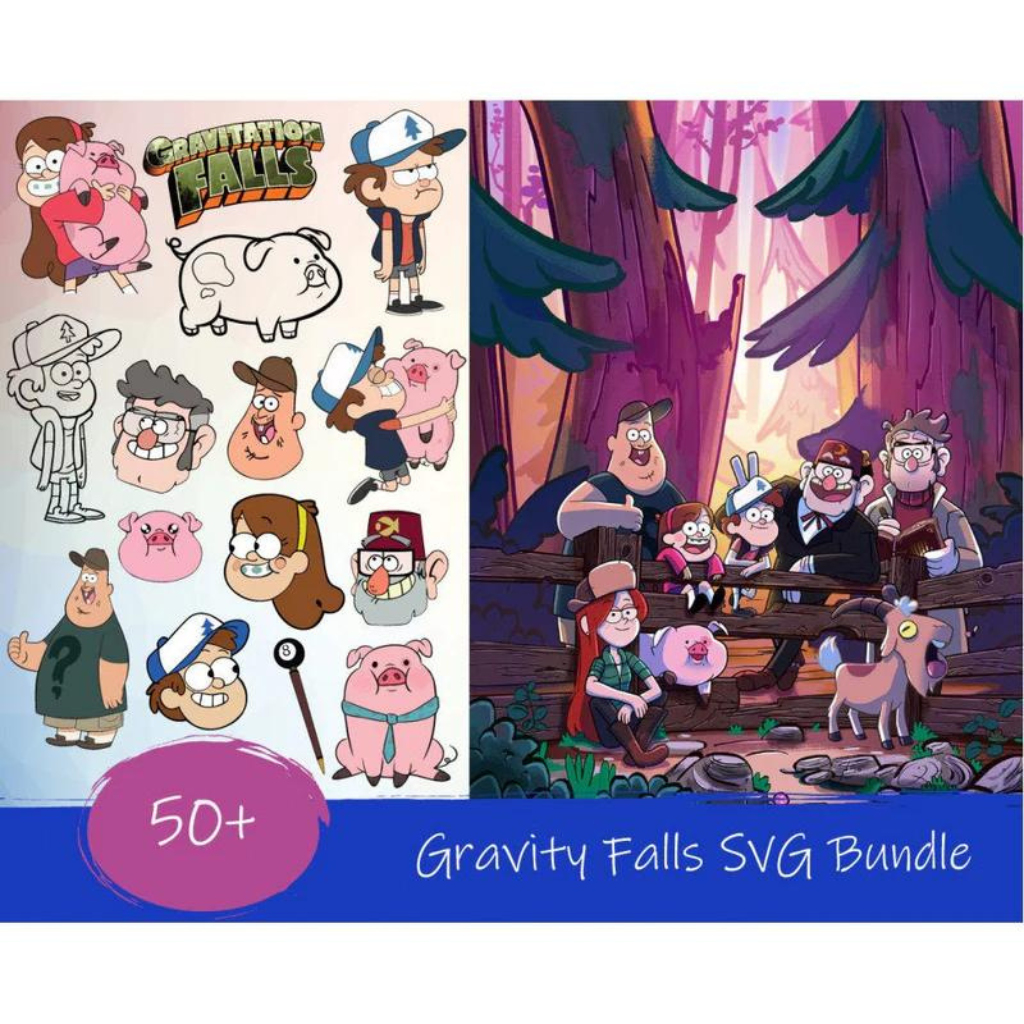 50 Files Gravity Falls Bundle Png, Cartoon Png, Gravity Fall | Inspire ...