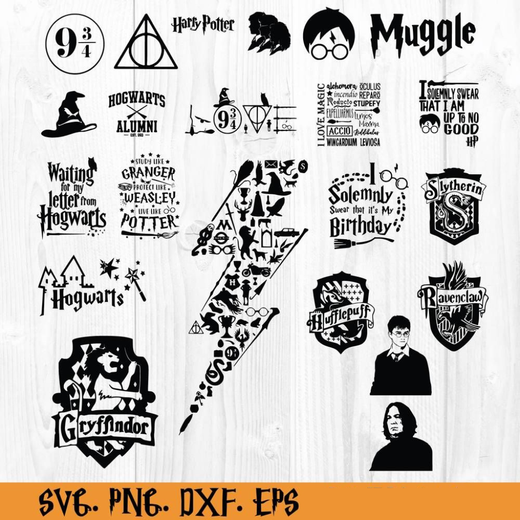 Harry Potter Svg Bundle, Harry Potter Svg, Harry Potter Elem | Inspire ...