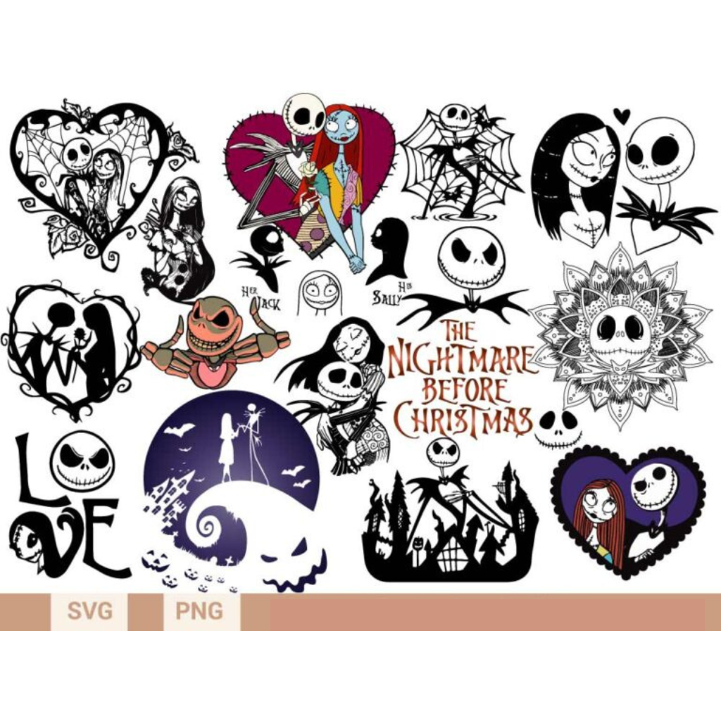 Jack Skelington SVG, Jack Skellington Clipart, Nightmare Bef | Inspire ...