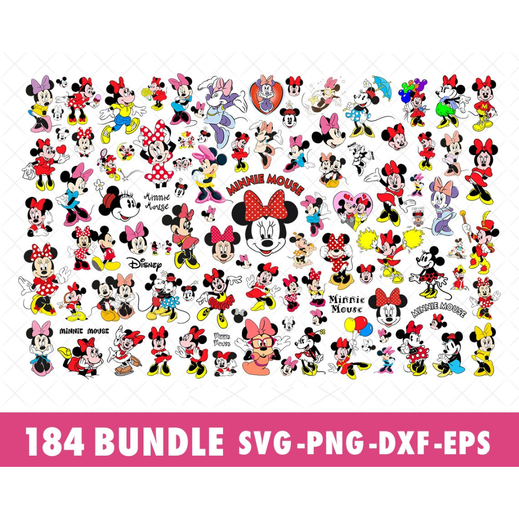 minnie mouse svg outline bundle, minnie mouse svg, mini mous | Inspire ...