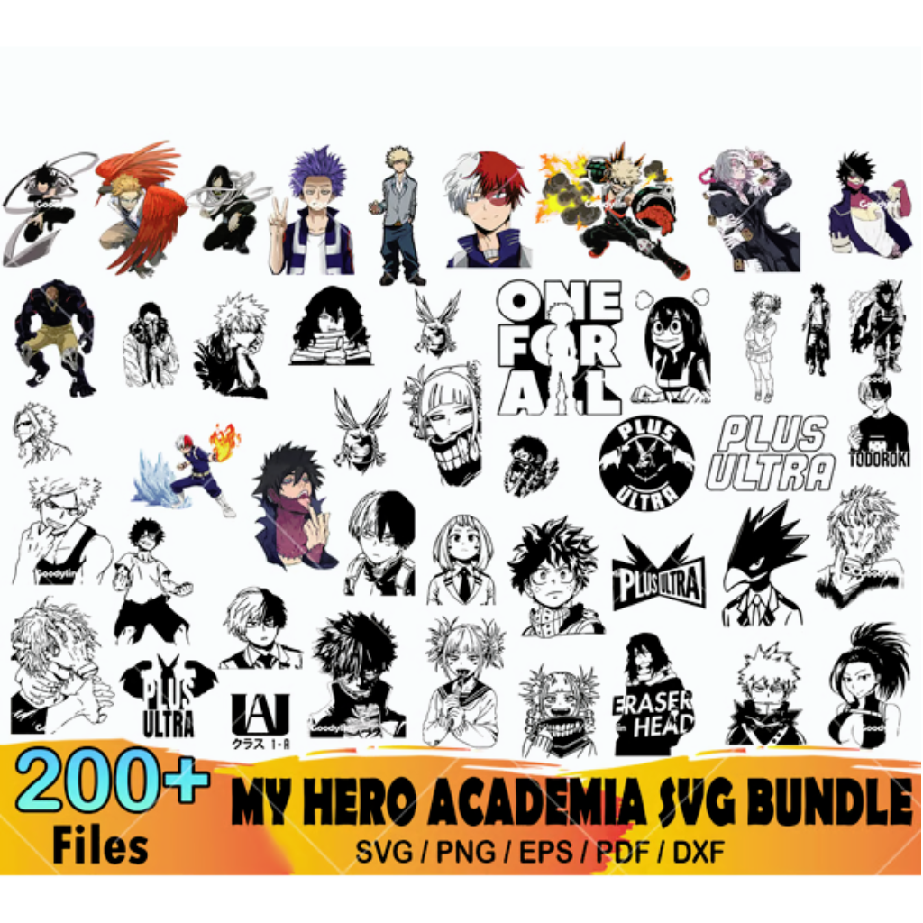 My Hero Academia Svg Bundle, My Hero Academia Svg, My Hero A - Inspire ...