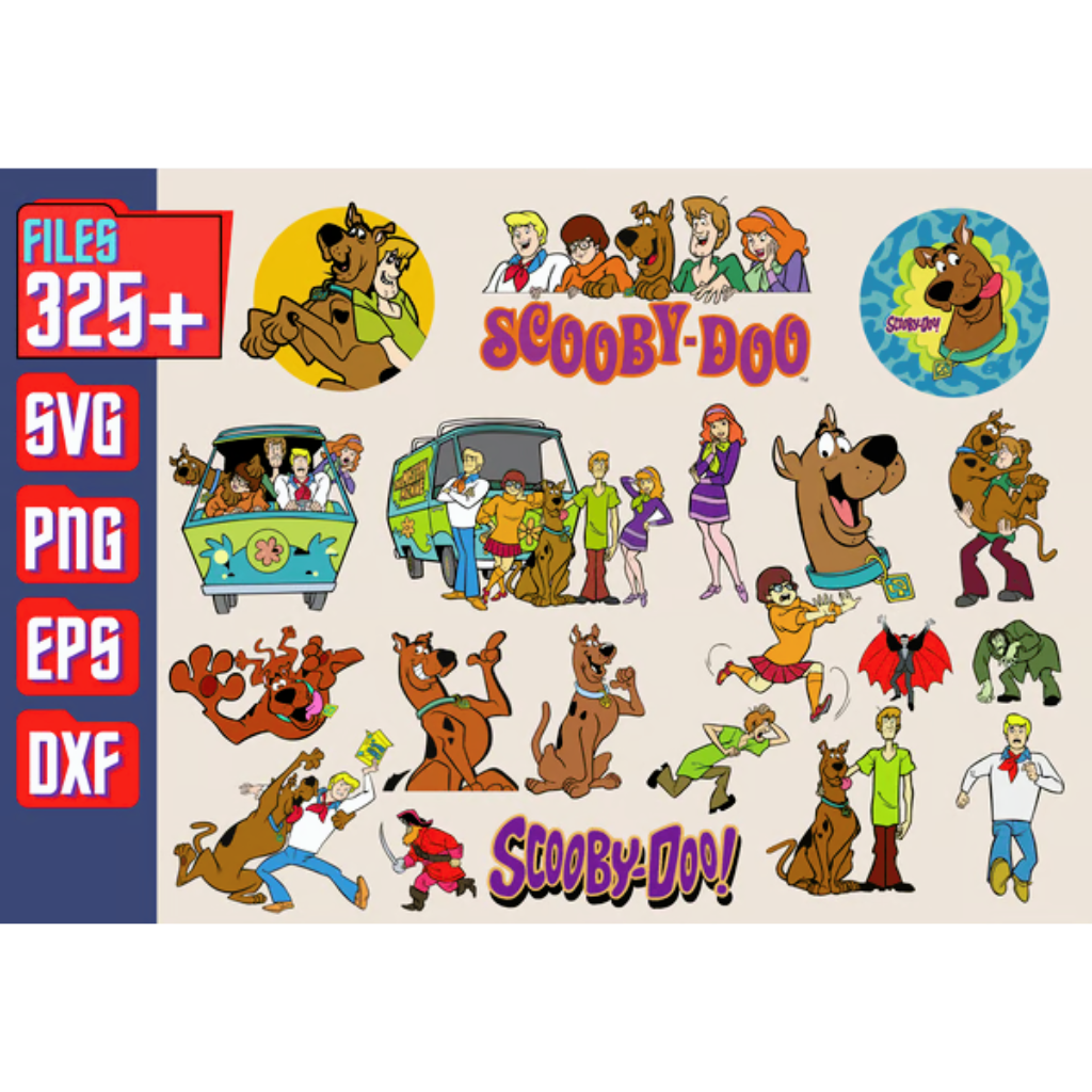 Scooby Doo SVG Bundle Files for Cricut, Silhouette, Scooby D | Inspire ...