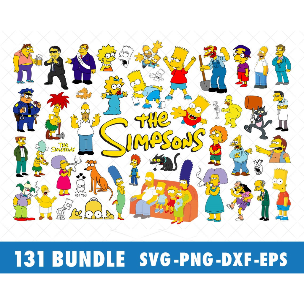 Simpsons Svg Mega Bundle, Simpsons Svg Bundle, The Simpsons | Inspire ...
