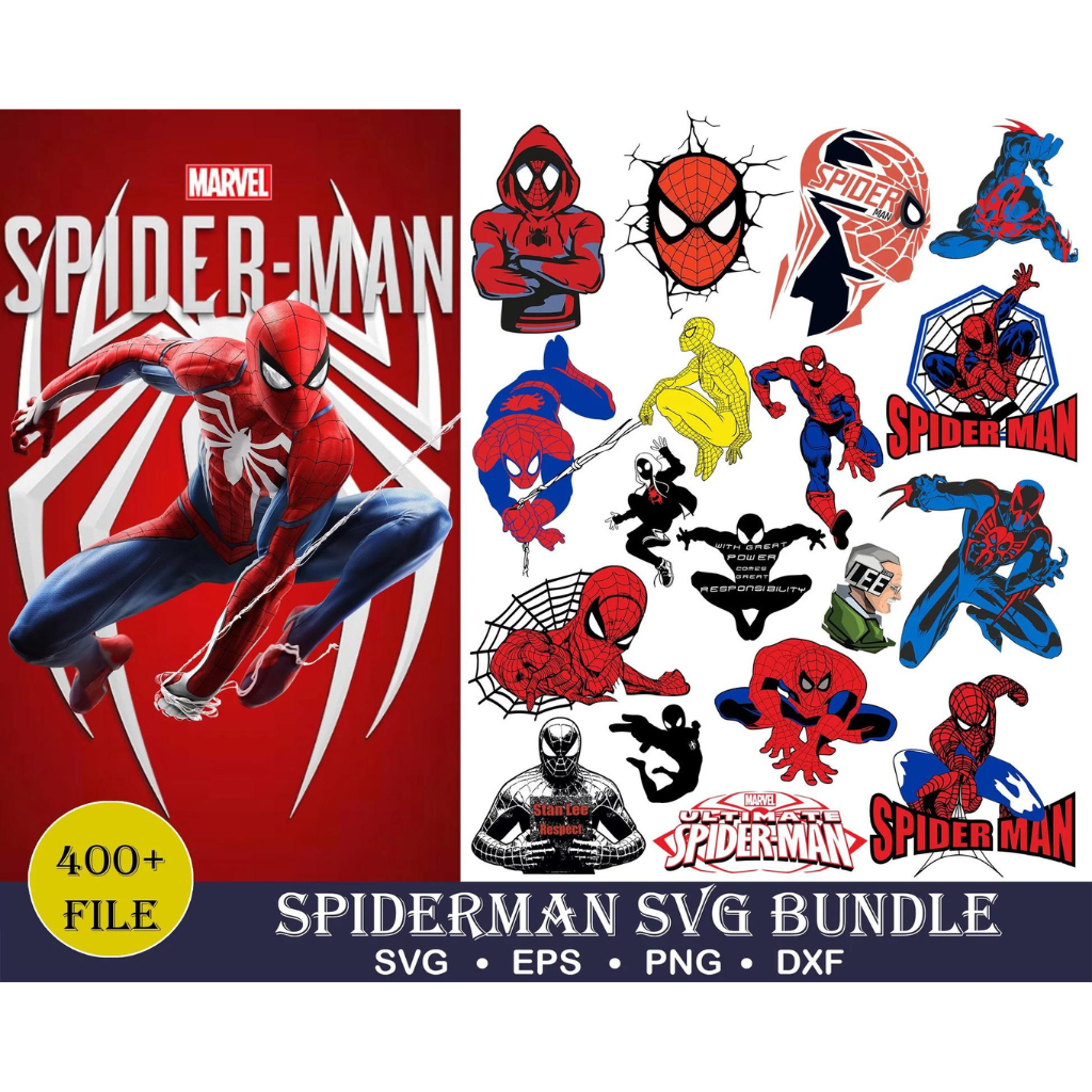 Spiderman SVG bundle, Spiderman PNG, Spiderman Logo bundle, - Inspire ...