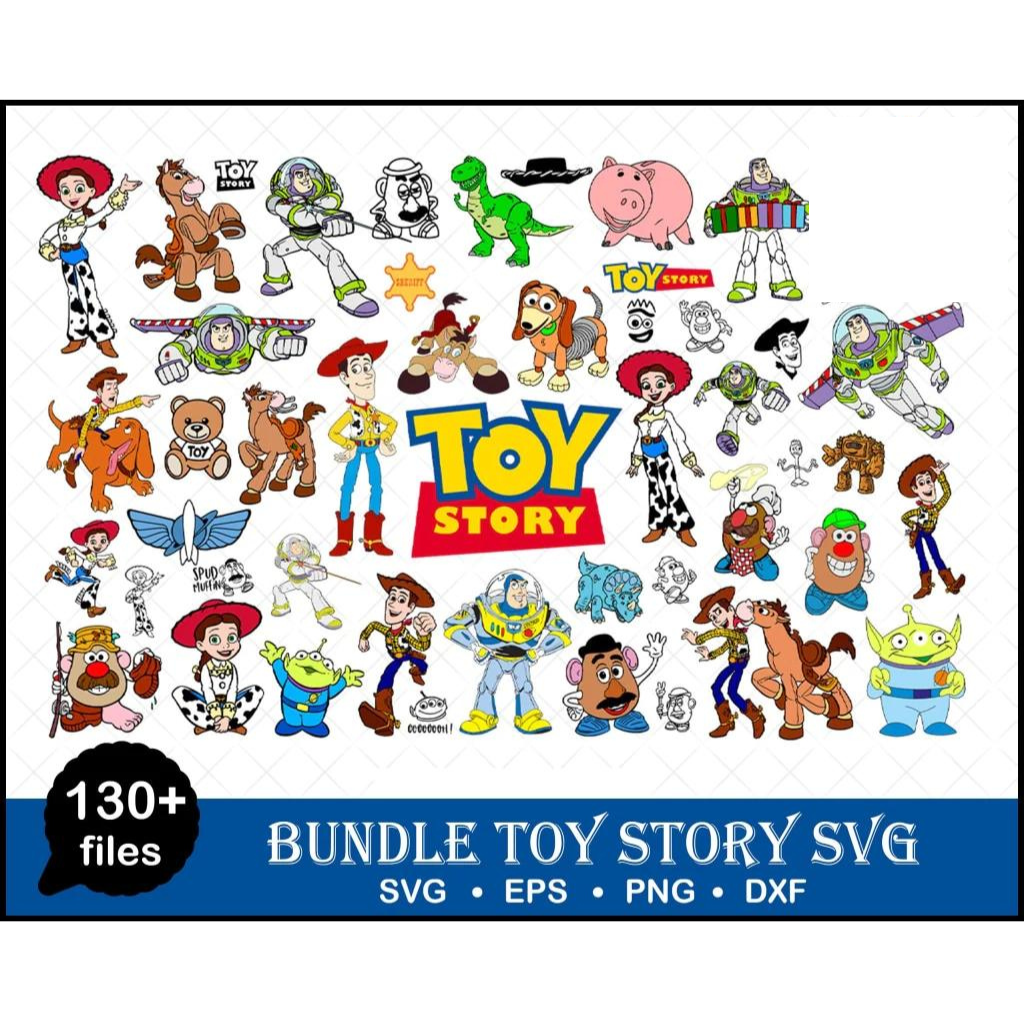 150 Toy Story svg Bundle, Toy Story svg png, Toy Story Silho | Inspire ...