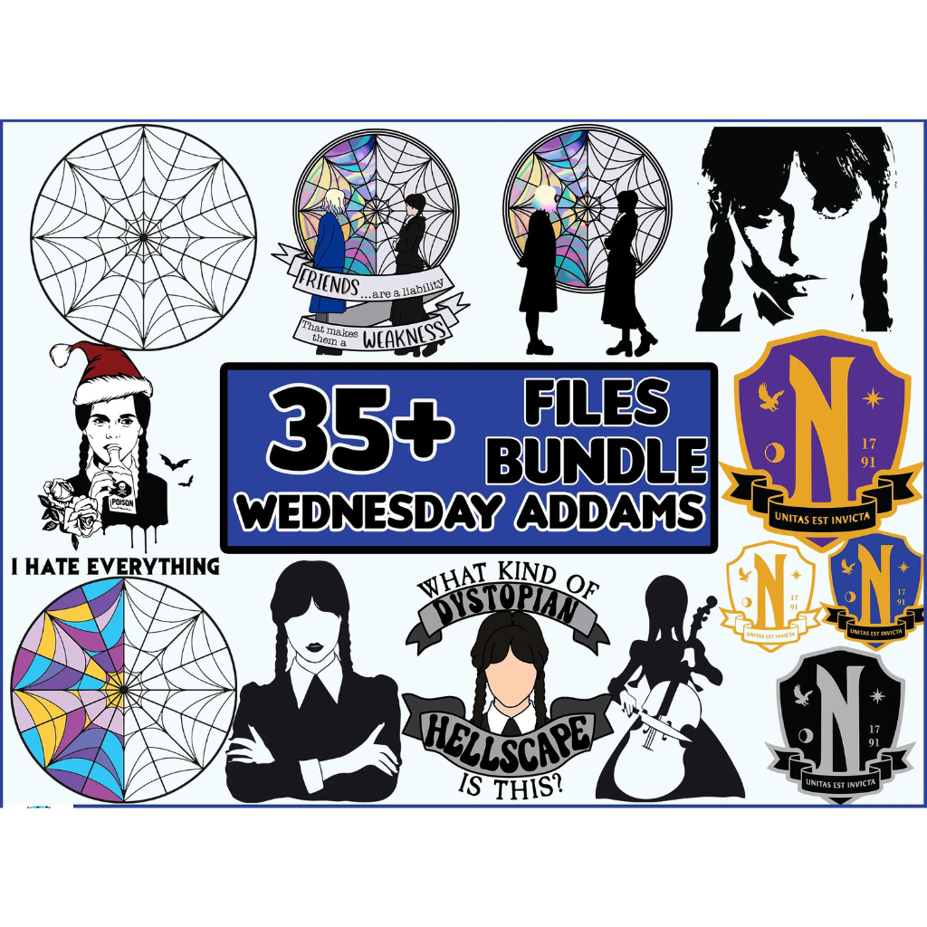 Wednesday Addams Svg, Wednesday Svg, The Addams Family Svg, - Inspire ...