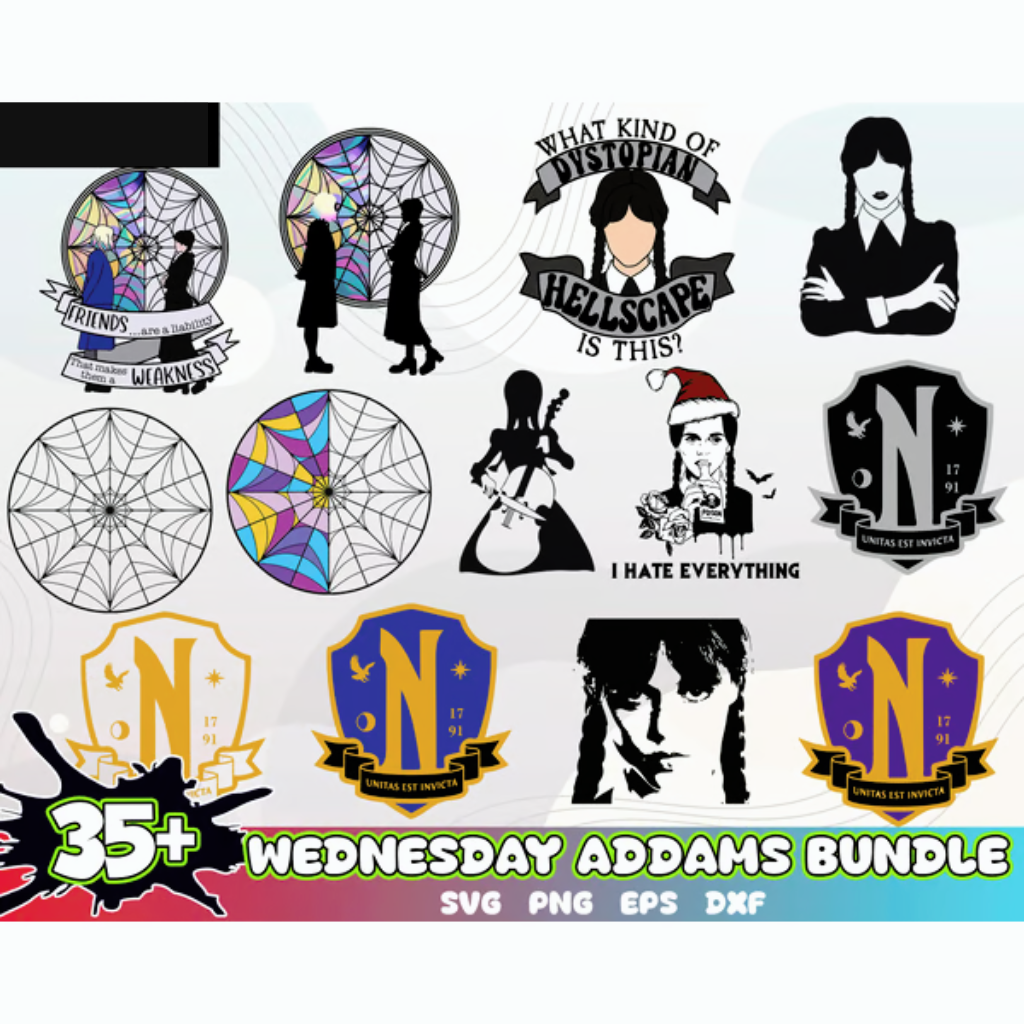Wednesday Addams Svg, Wednesday Svg, The Addams Family Svg, - Inspire ...