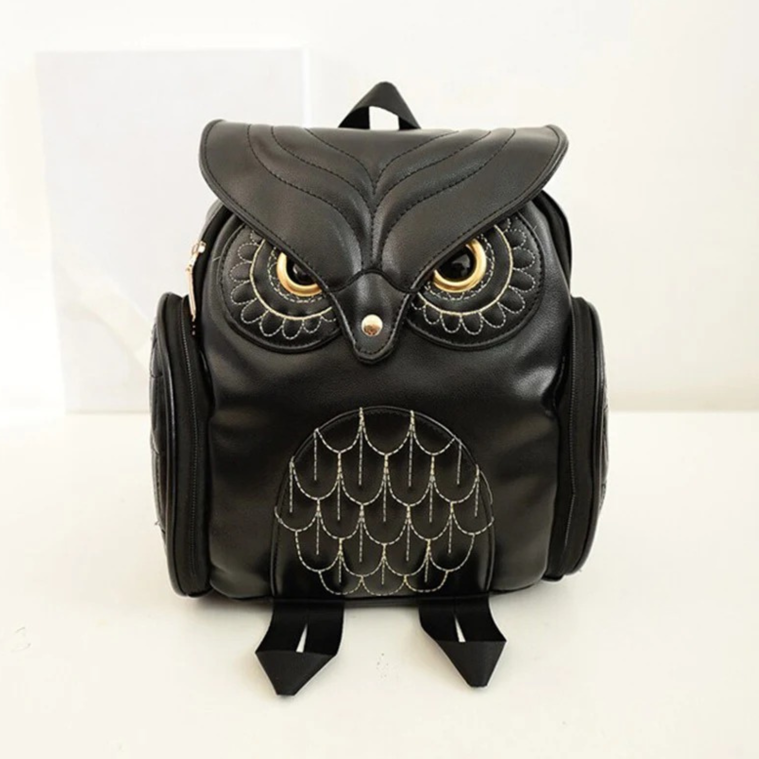 Backpack Owl Leather Bag Mini Fashion Women Black School Sho | Inspire ...