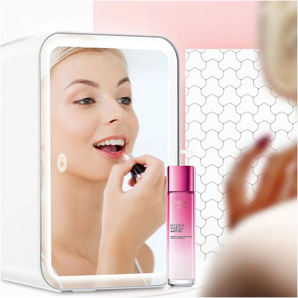 Portable Mini Mirror Fridge Cooling & Heating Beauty Box | Inspire Uplift