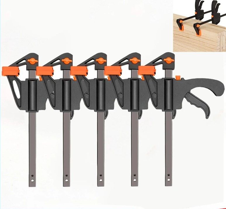 4-Inch Woodworking Clamp Set – Quick Ratchet Release | Inspire Uplift