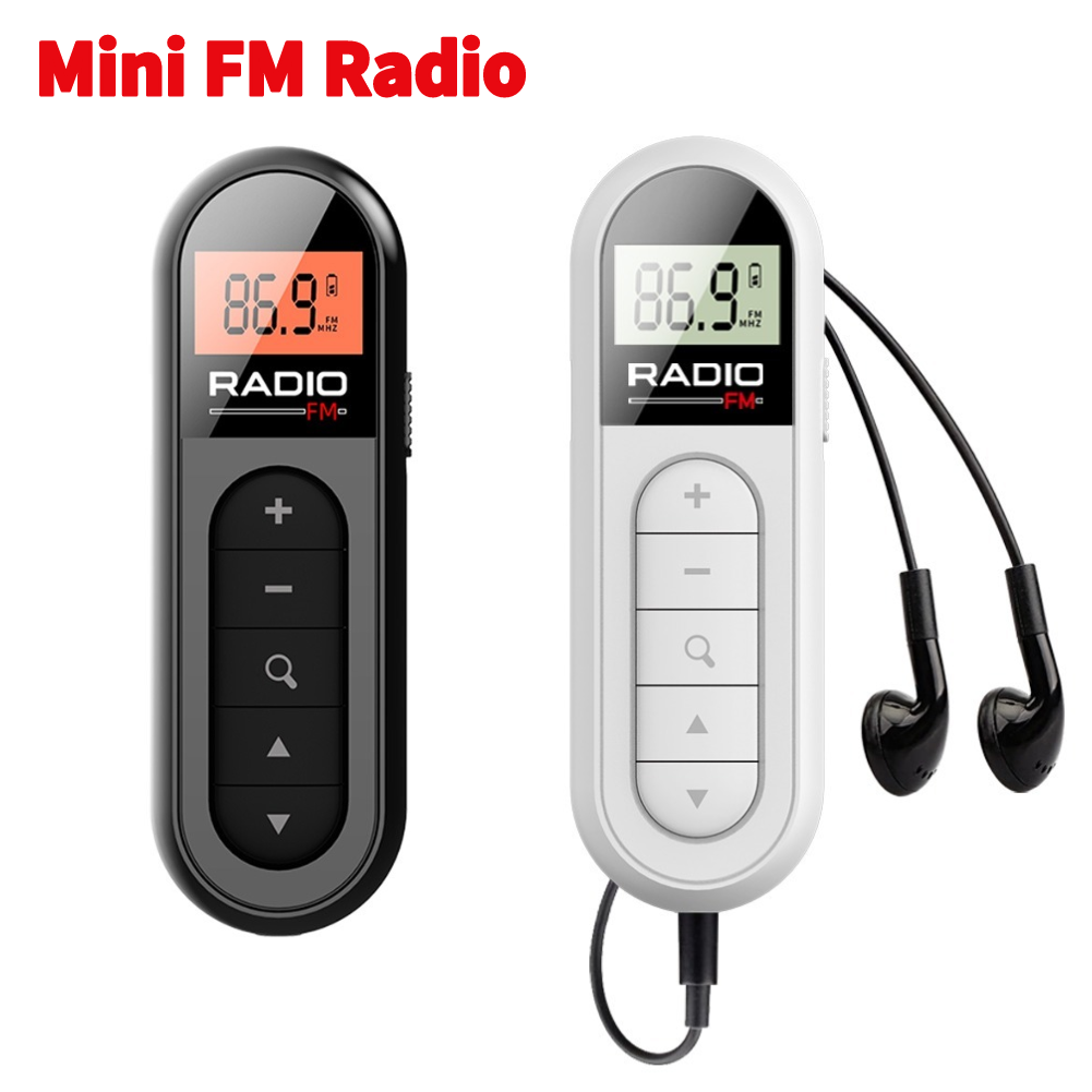 Mini FM Radio Pocket Clip with LCD & Headphones | Inspire Uplift