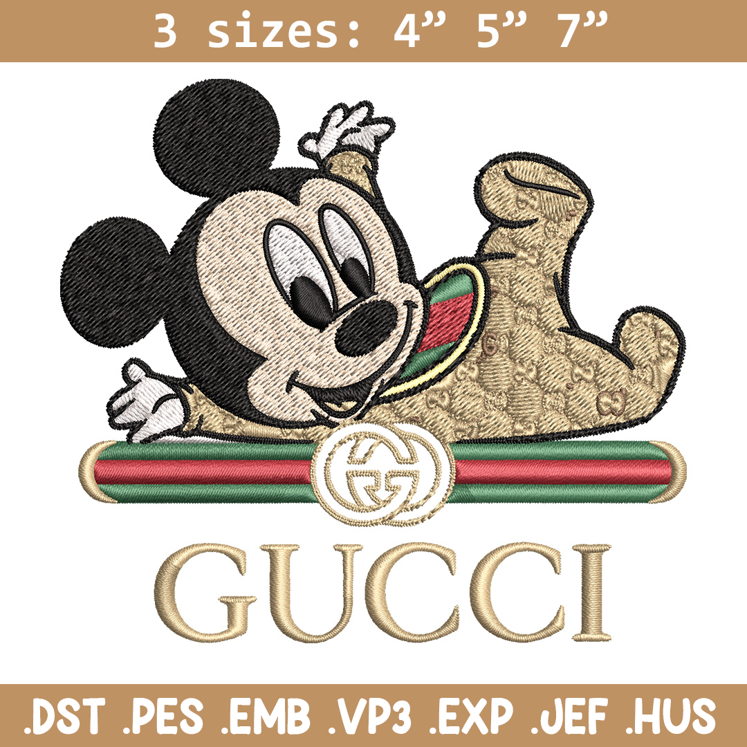 Mickey baby gucci Embroidery Design,Gucci Embroidery, Embroi - Inspire ...