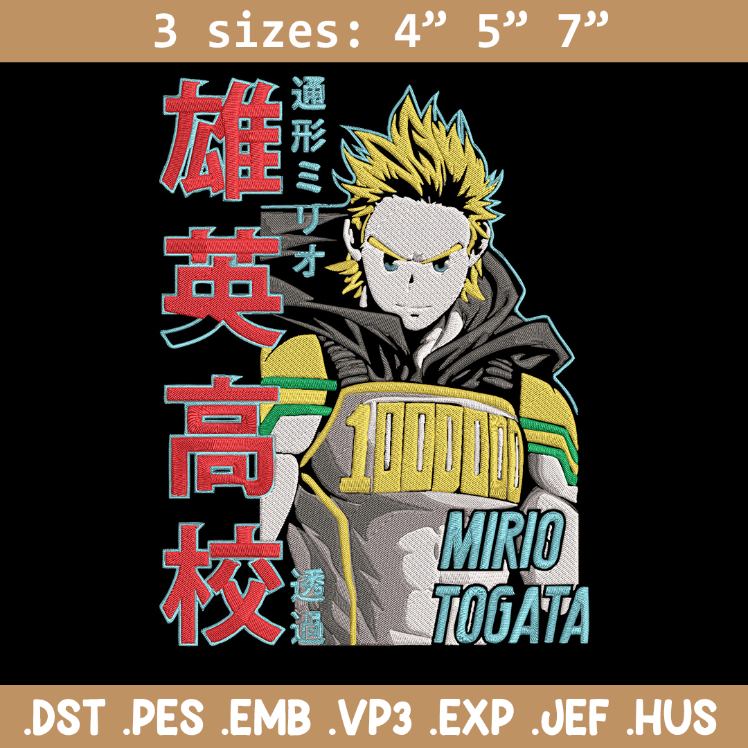 Mirio Togata Embroidery Design, Mha Embroidery, Embroidery F - Inspire ...
