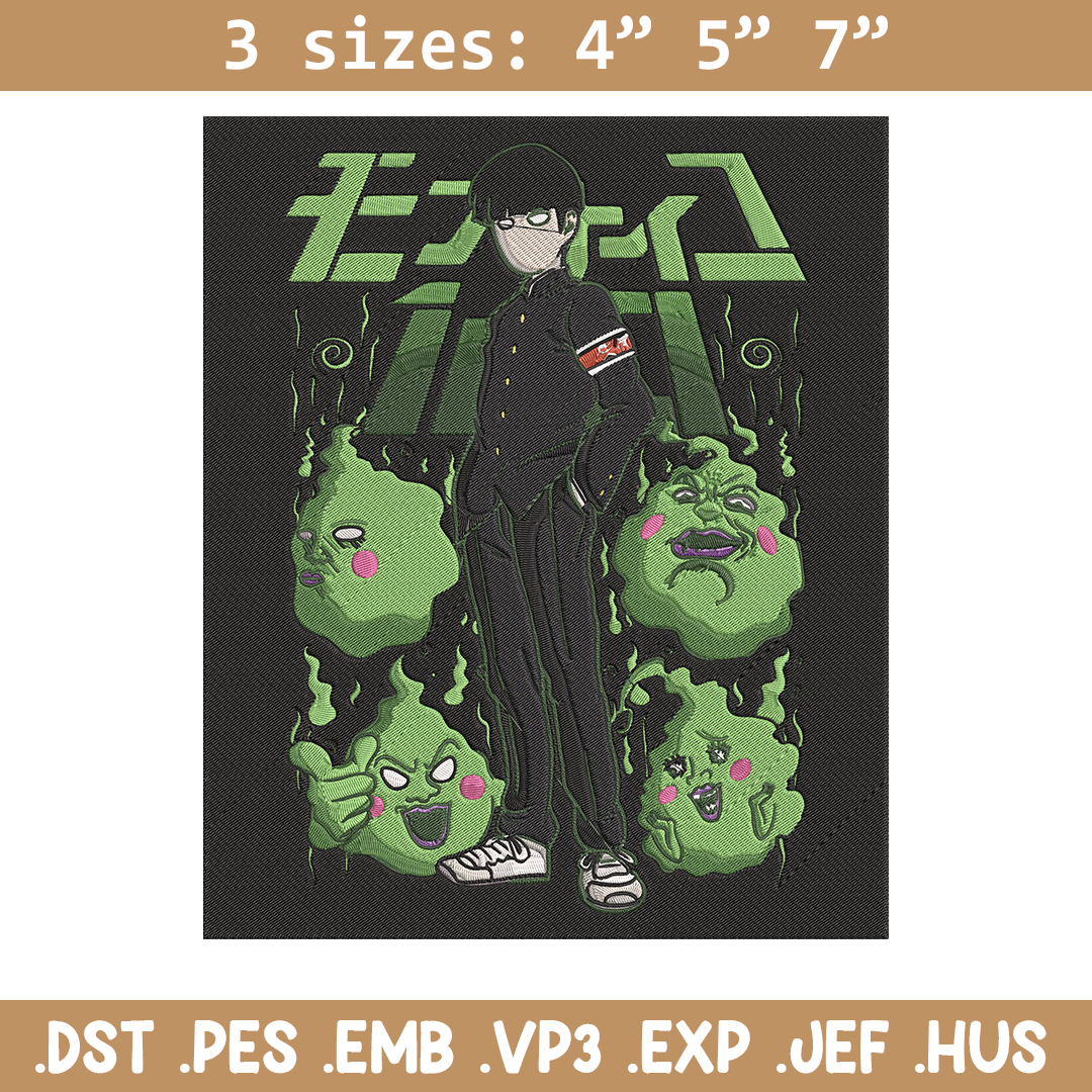 Mob100 poster Embroidery Design, Mob100 Embroidery, Embroide - Inspire ...