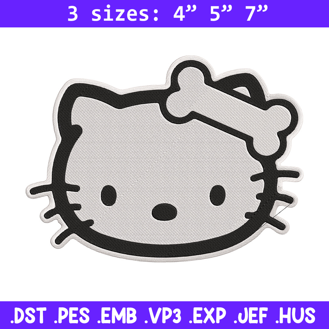 Hello kitty sticker Embroidery Design, Hello kitty Embroider | Inspire ...