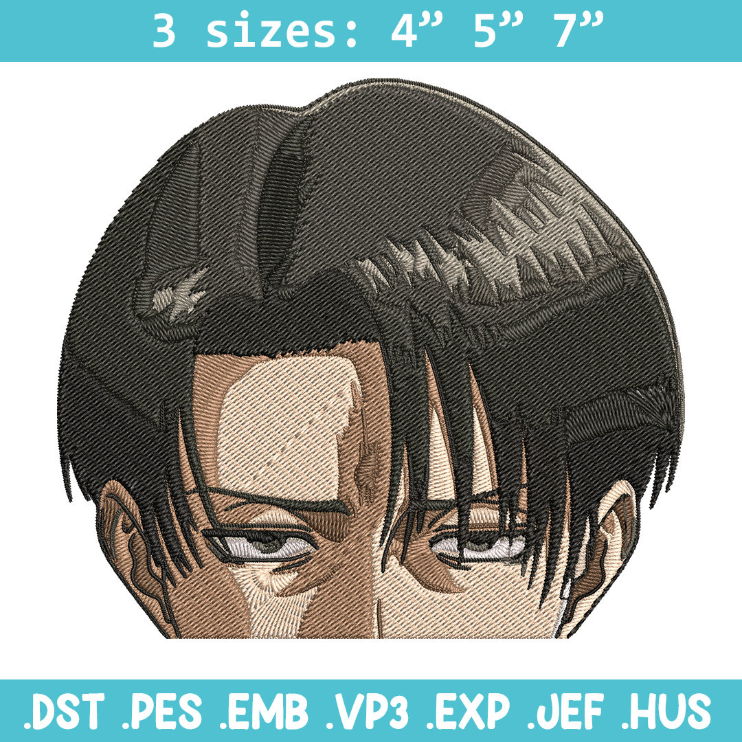 Levi Peeker Embroidery Design, Aot Embroidery, Embroidery Fi - Inspire ...
