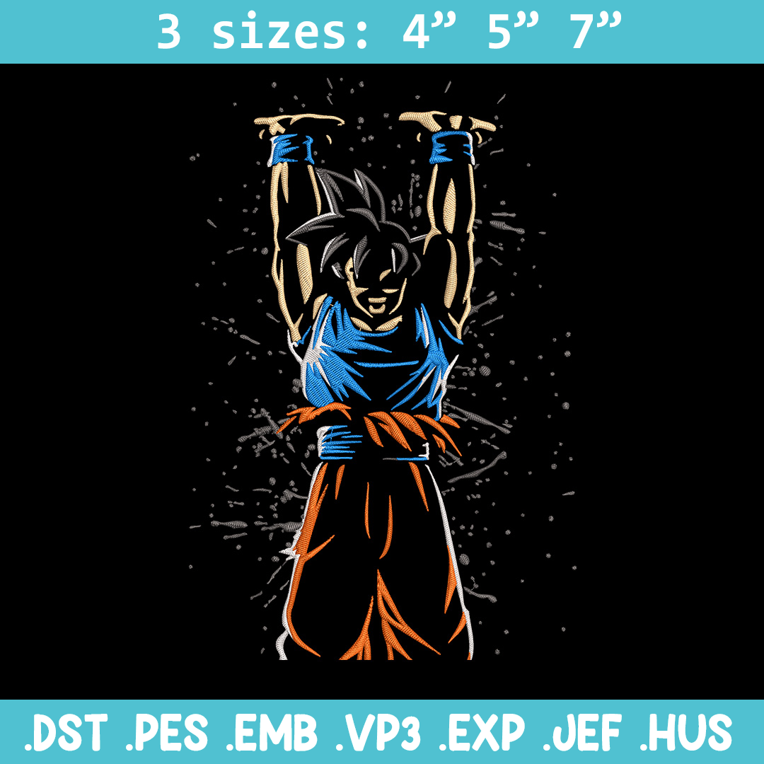Goku genkidama Embroidery Design, Dragonball Embroidery,Embr | Inspire ...