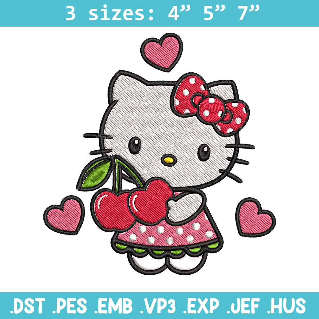 Hello kitty Embroidery Design, Haello kitty cartoon Embroide | Inspire ...