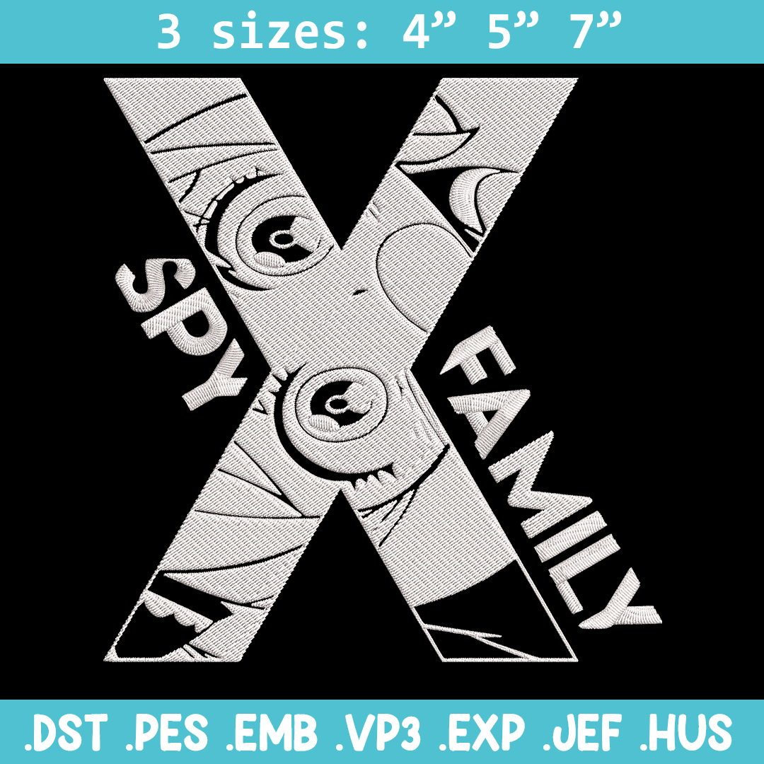 Logo spy x family Embroidery Design, Spy x family Embroidery | Inspire ...