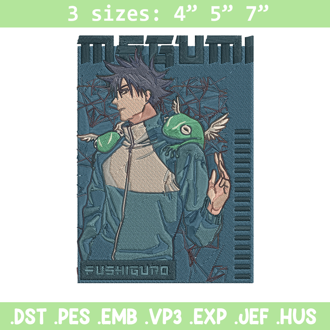 Megumi poster Embroidery Design, Jujutsu Embroidery, Embroid | Inspire ...