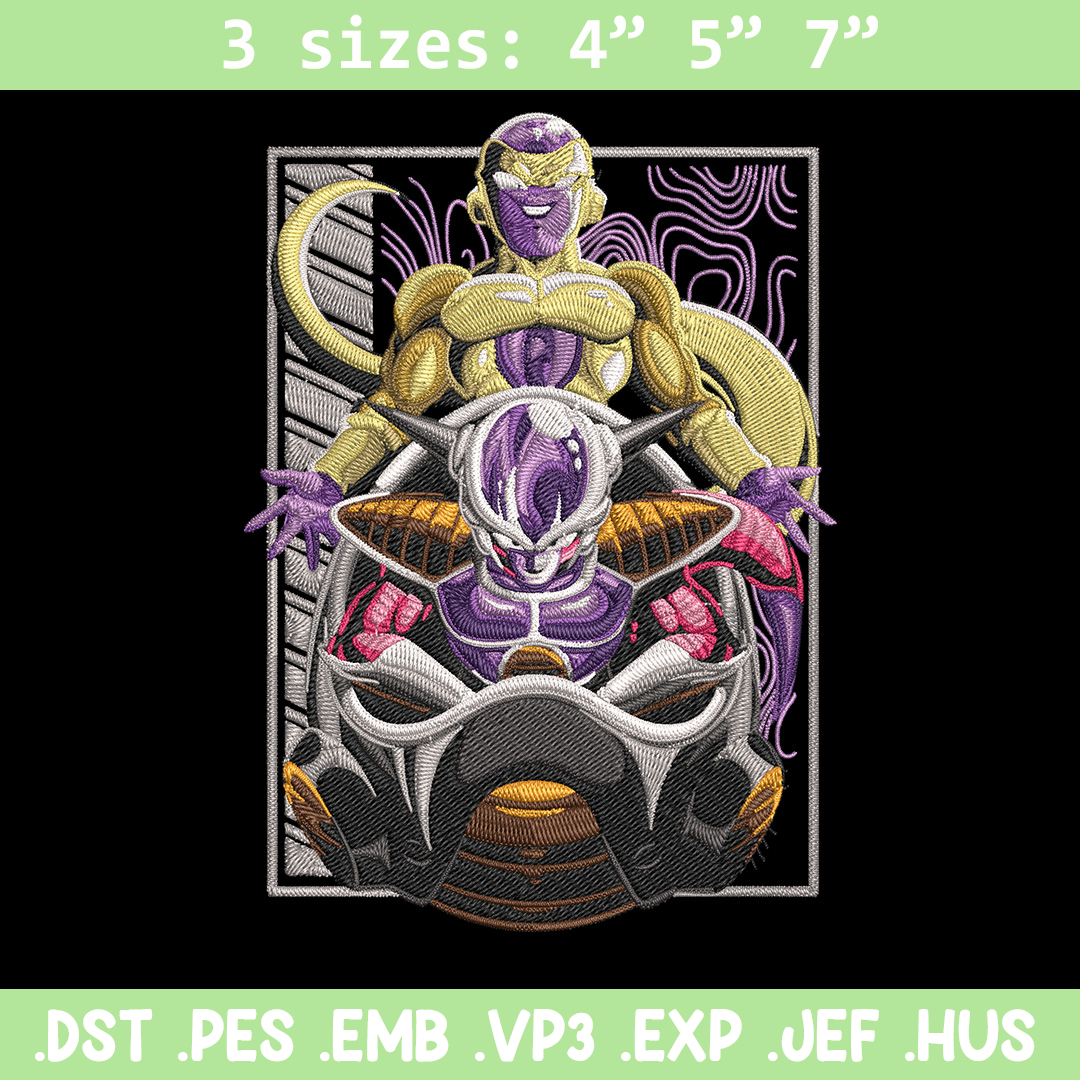 Frieza form Embroidery Design, Dragonball Embroidery,Embroid | Inspire ...