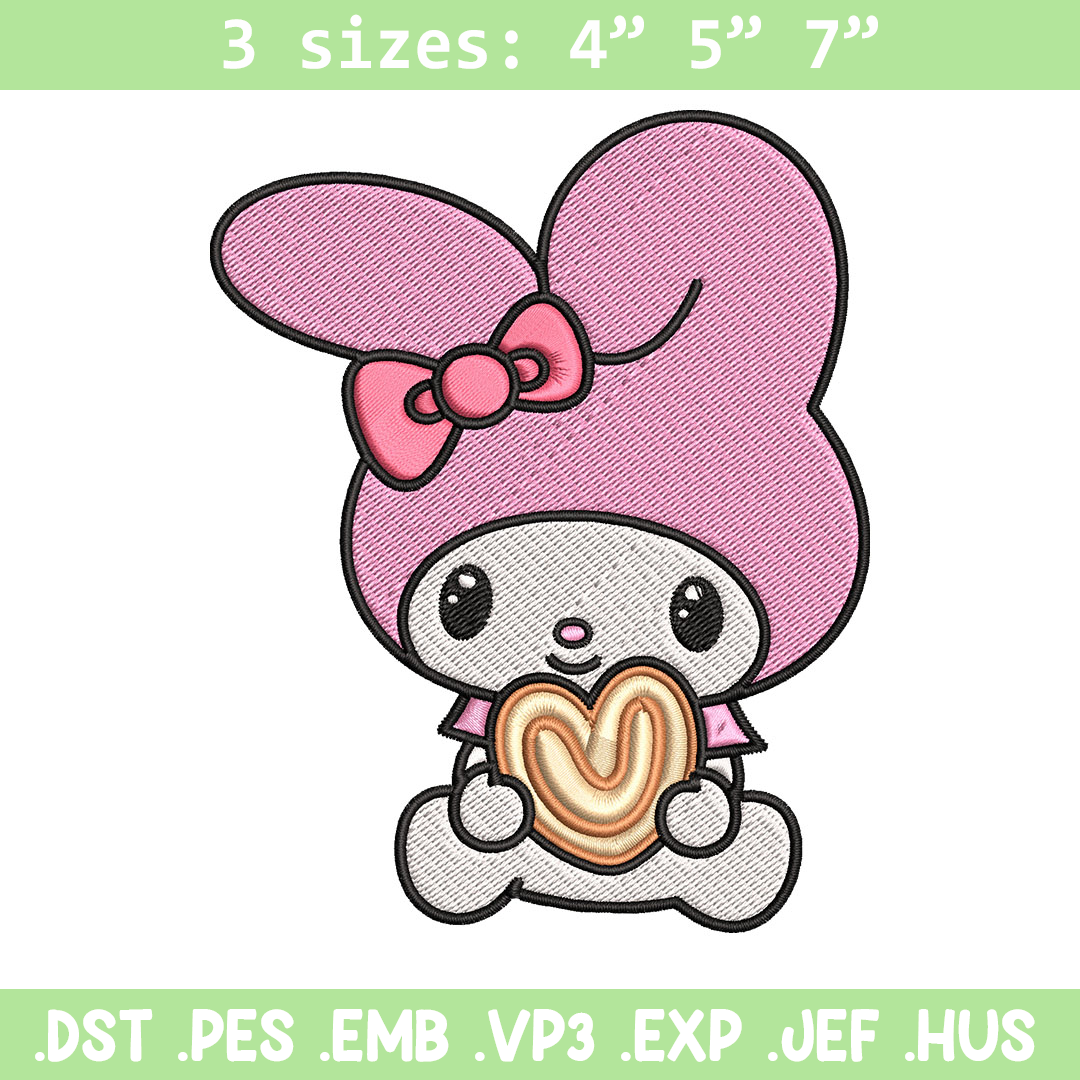 My Melody Embroidery Design, My Melody cartoon Embroidery, E | Inspire ...