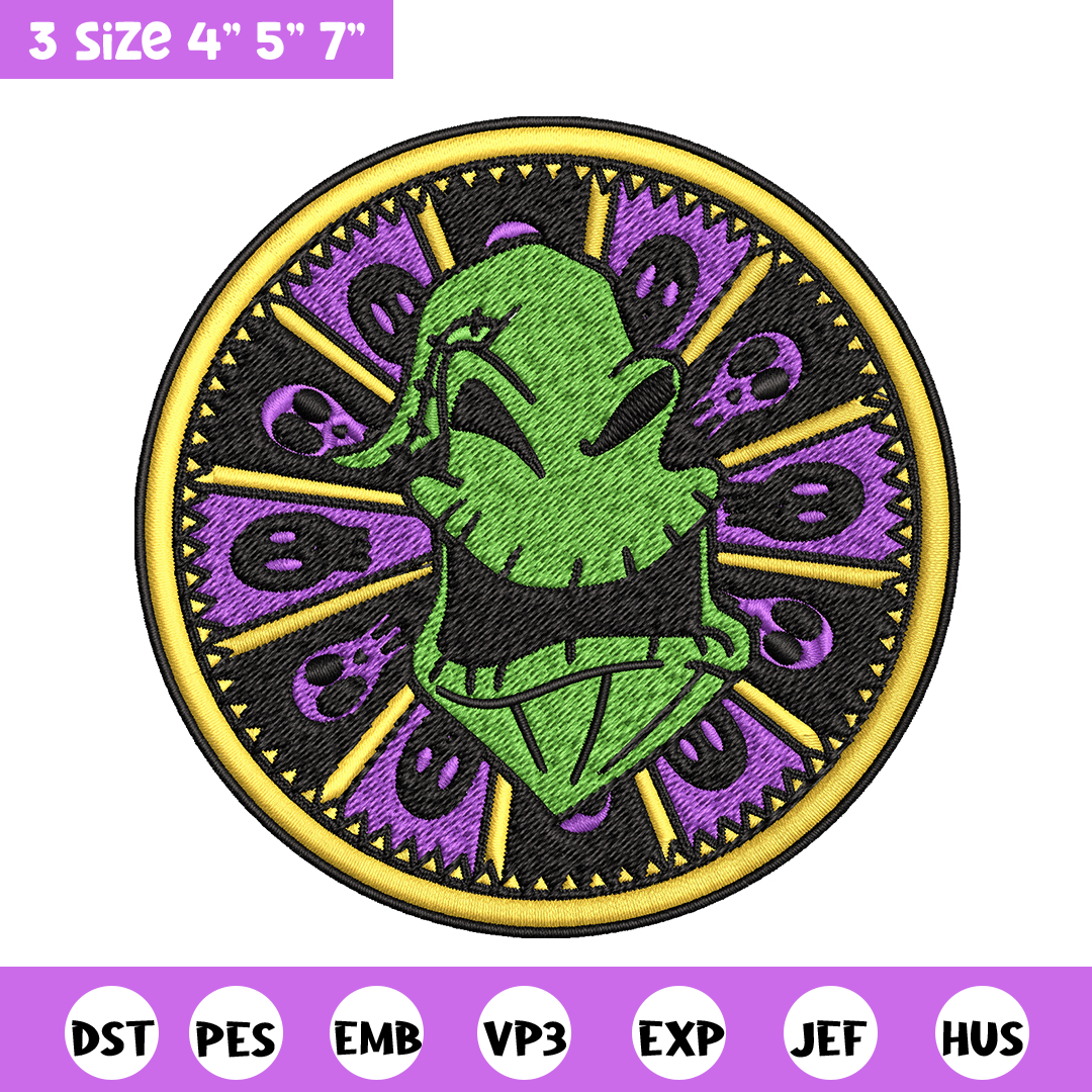 Oogie Boogie Logo Embroidery design, Oogie Boogie Logo Embro | Inspire ...