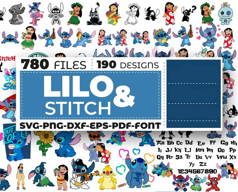 Lilo And Stitch Svg Bundle, Birthday Stitch, Lilo Svg Vector | Inspire ...