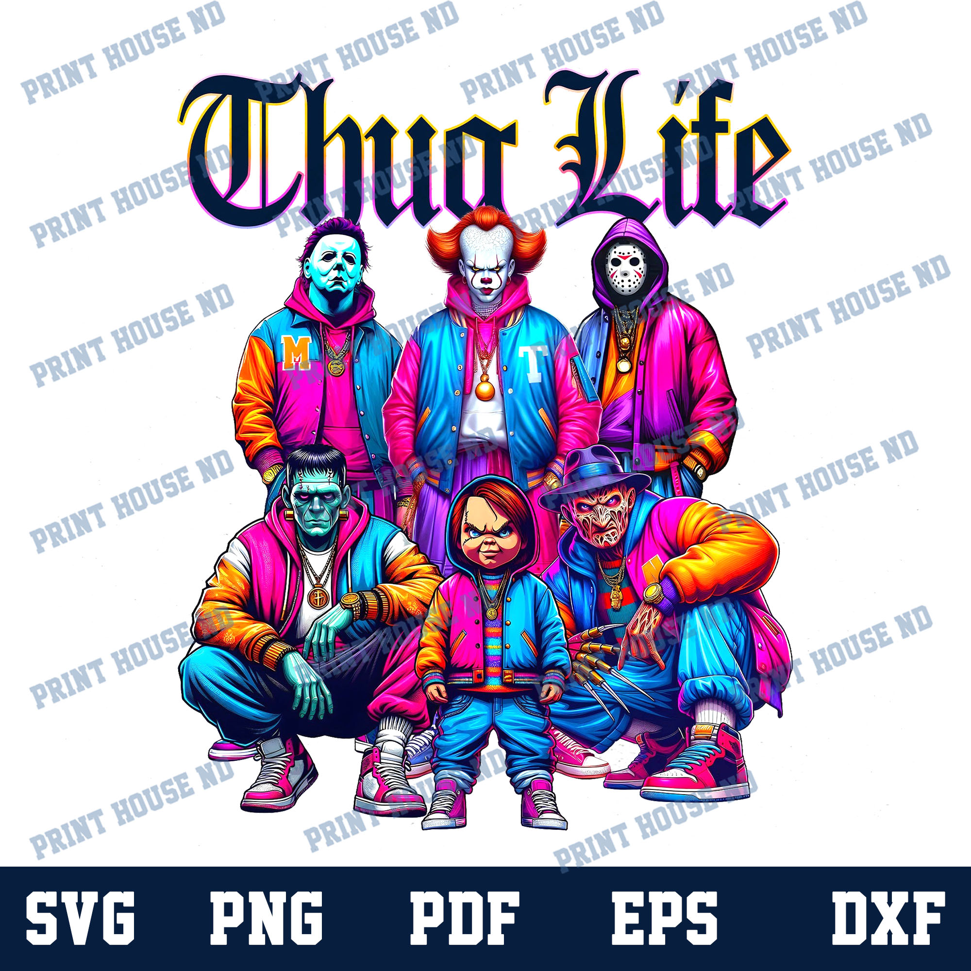 1-Thug Life Horror Movie Png, Friends Horror Characters Png, | Inspire ...